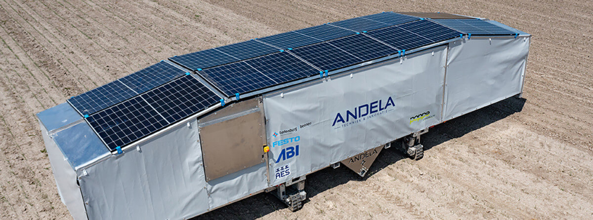 Andela develops a robotic and autonomous operating weeding machine